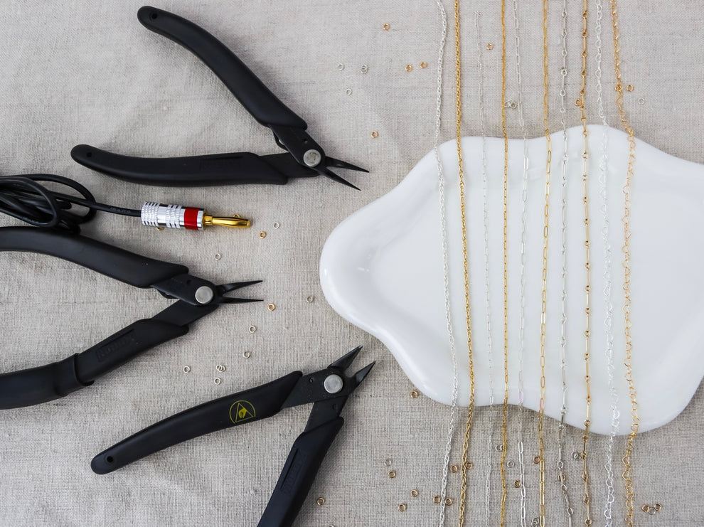 Starter Kit (GF/SS) Chain + Tools + Zapp – Stella + Rose Jewelry Supply